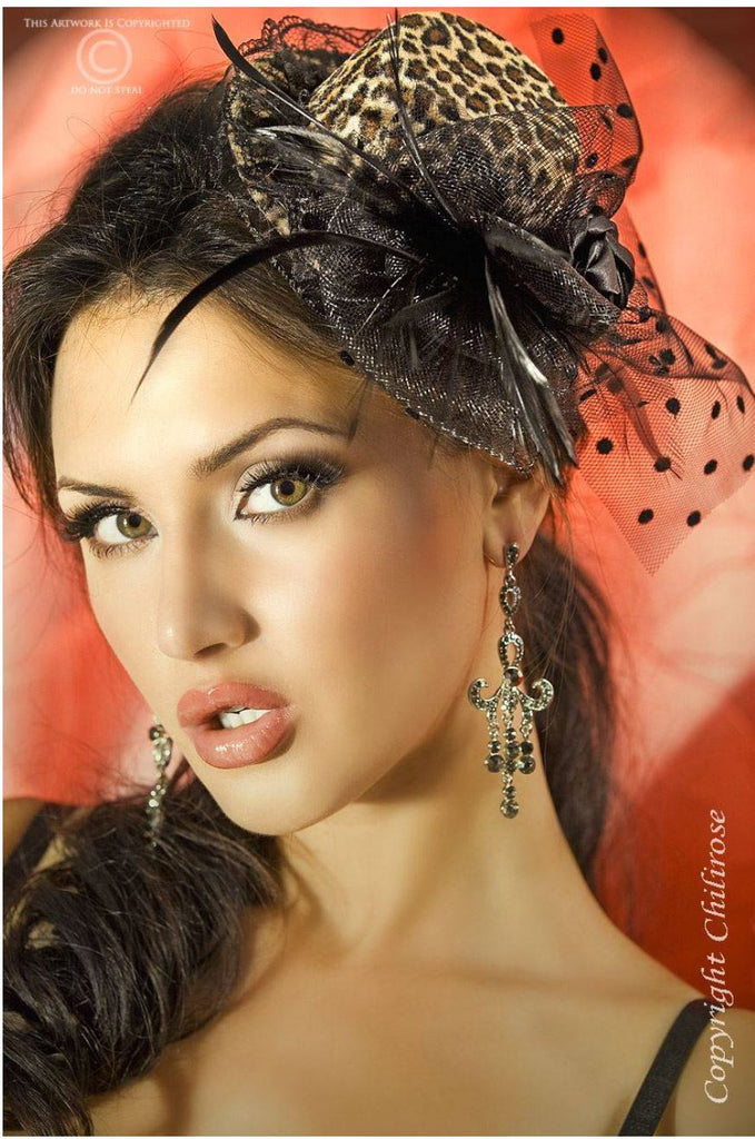 Chilirose small elegant dress hat | Ginger Candy – Ginger Candy Lingerie