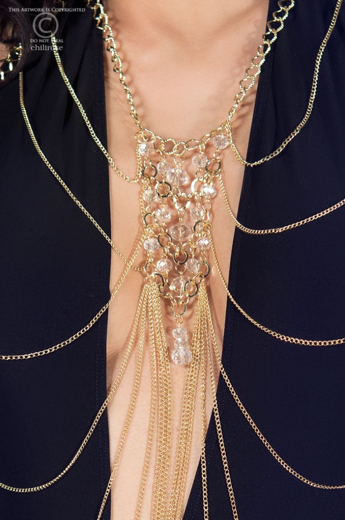 Chilirose body chain jewellery | Ginger Candy – Ginger Candy Lingerie